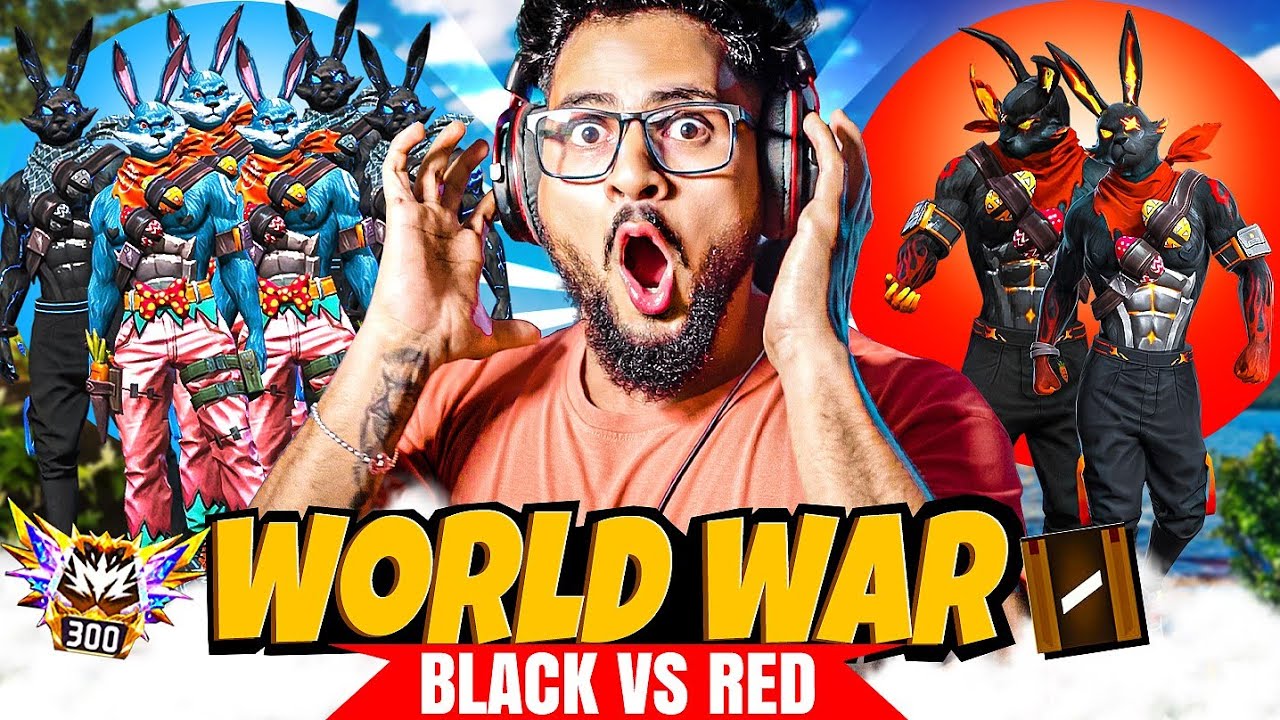Most Rare Red 😱 Bunny Bundle Vs 6 Pro Black Bunny & Blue Bundle World ...