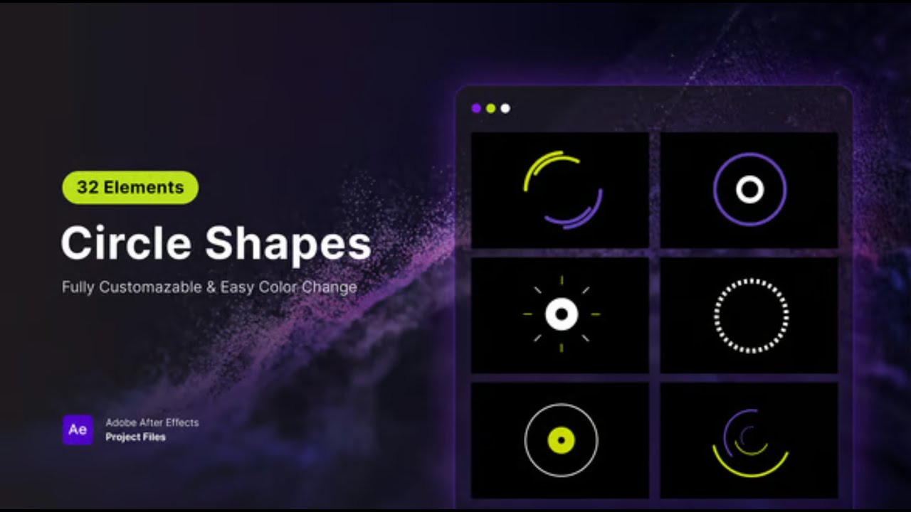 30+ Circle Shape Animations | After Effects Template Pack - YouTube