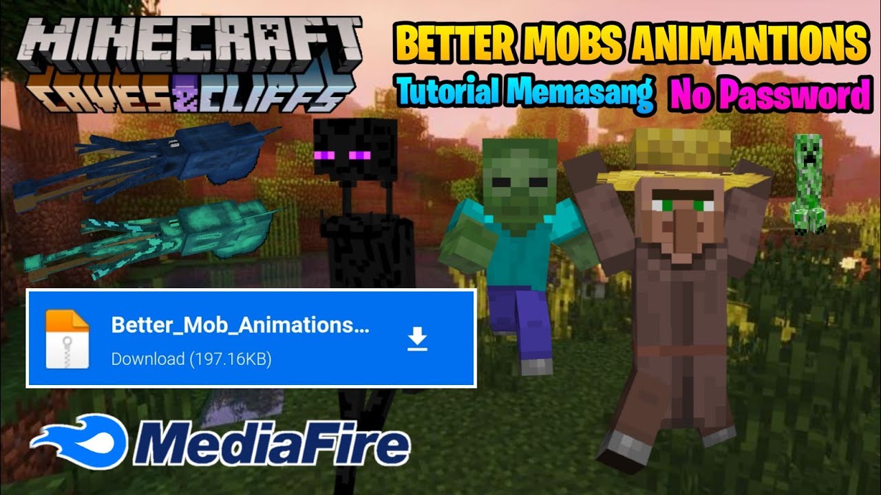 Animasi Mob lebih baik | Better Mob Animations Addon Minecraft PE 1.17. ...