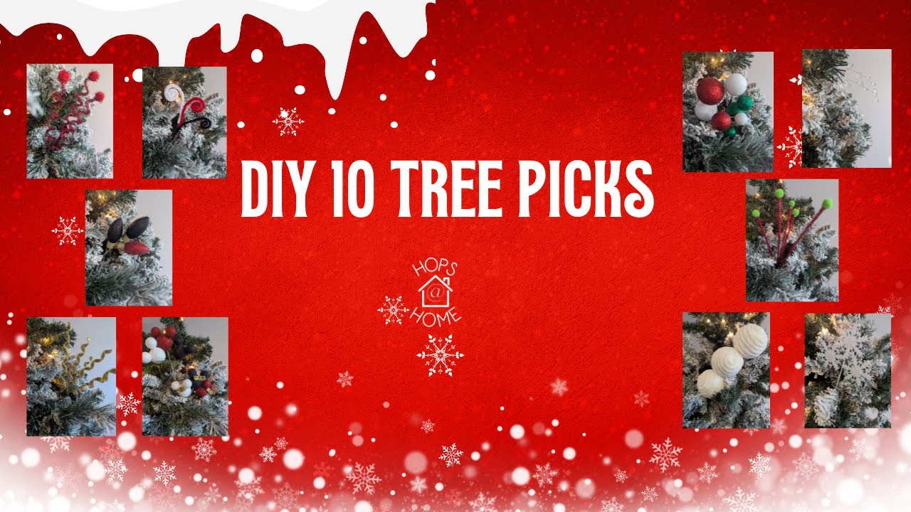 10 DIY Christmas Tree Picks - YouTube