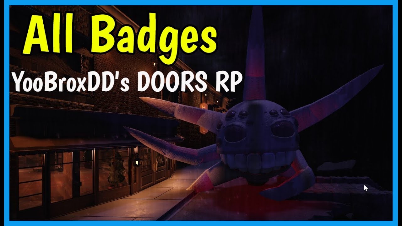YooBroxDD's DOORS RP ALL BADGES Roblox - YouTube