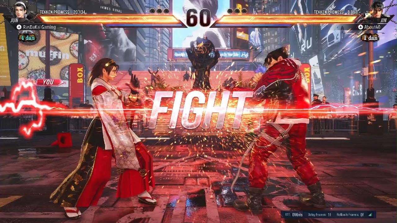 TEKKEN 8 CBT Jun vs Jin Lower ranks - YouTube
