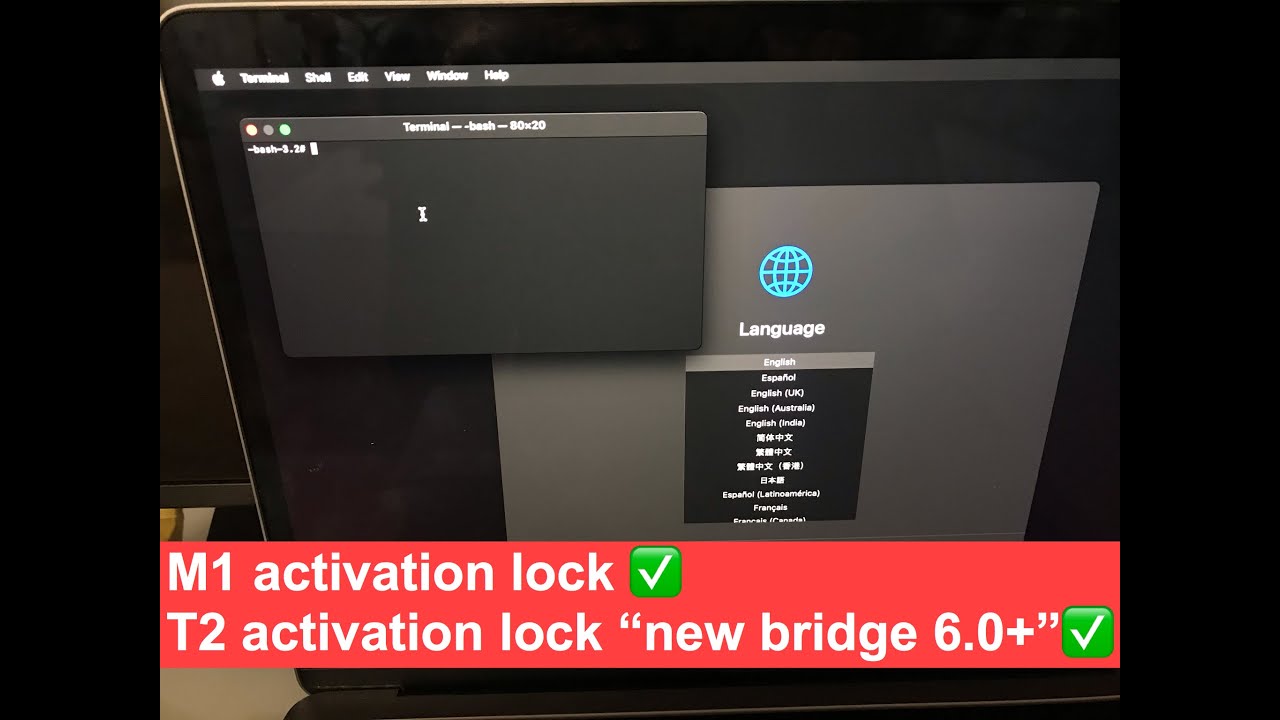 MacBook M1 M2 & T2 "new bridge 6.0" Activation Lock Removed - YouTube