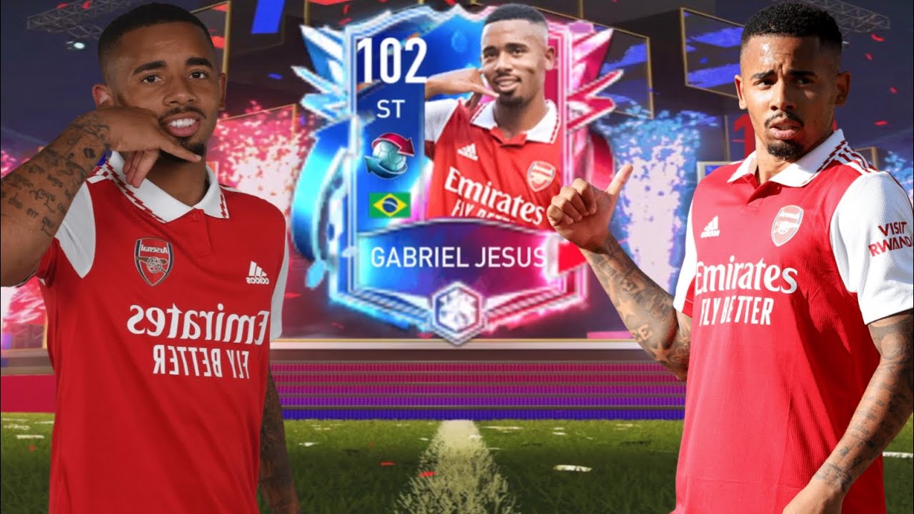 102 RATED GABRIEL JESUS PINNACLE TRANSFER PLAYER PACK OPENING GAMEPLAY ...