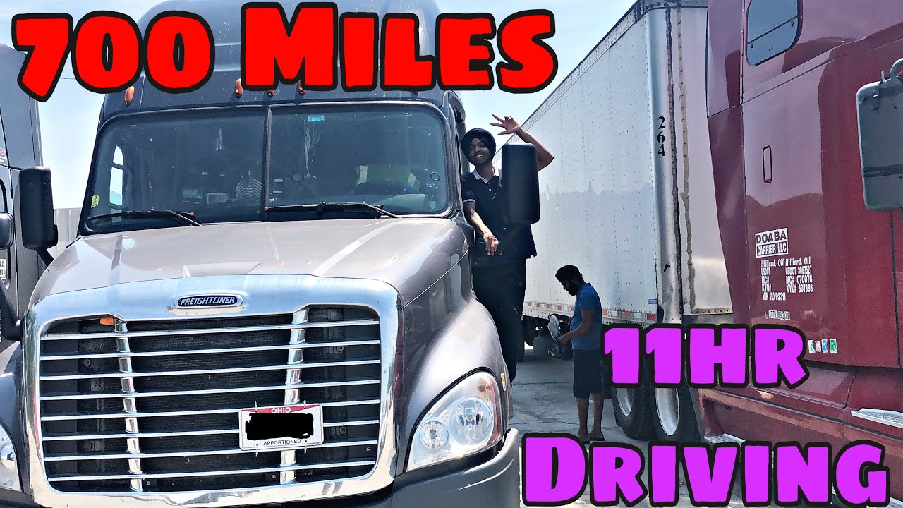 Punjabi Truck Driver In USA (OHIO TO NEW HAMPSHIRE) - YouTube