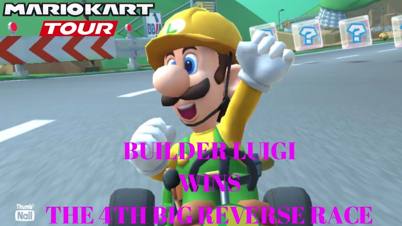 Builder Luigi Wins The 4th Big Reverse Race - YouTube