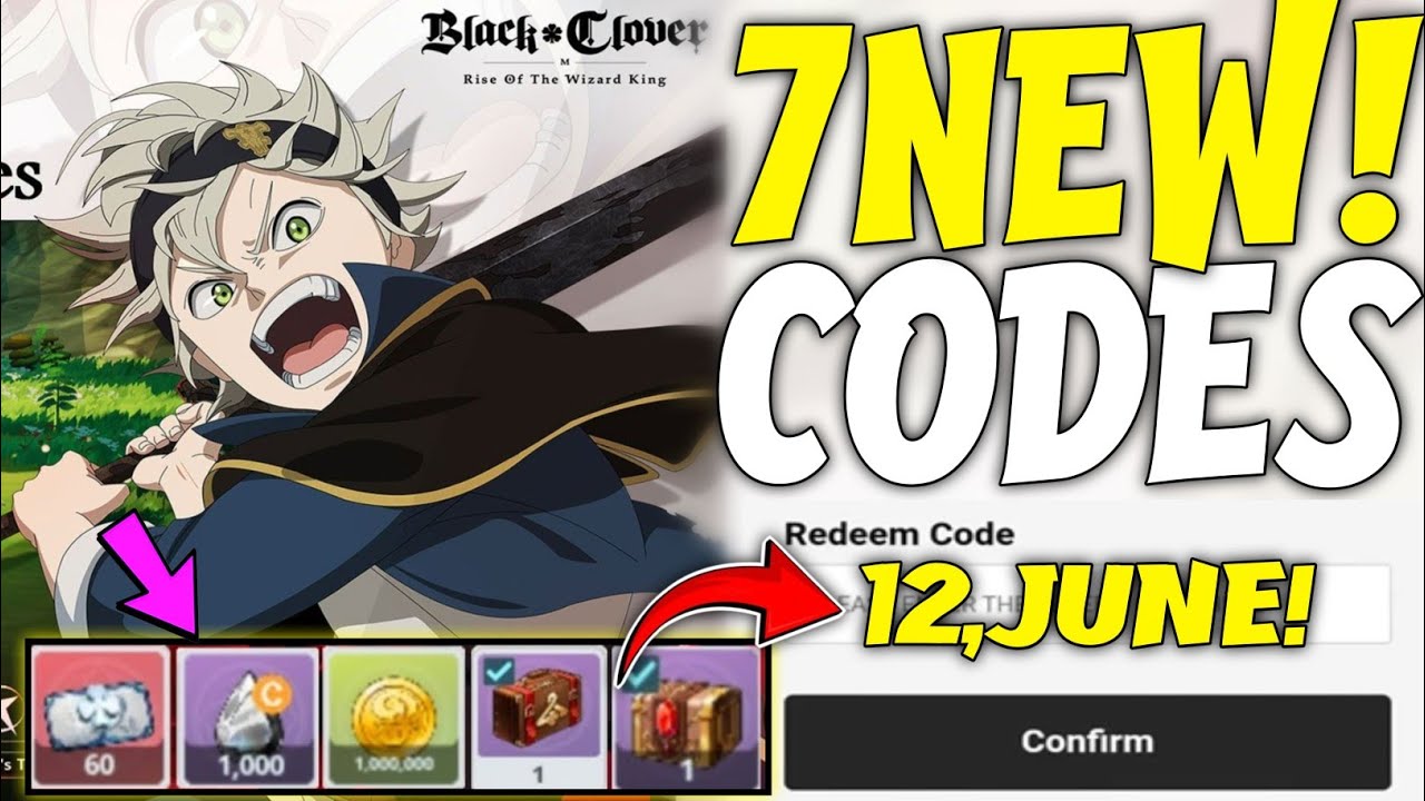 🌟 June Codes 🌟 Black Clover Mobile Redeem Codes 2024 🔘 Black Clover M ...