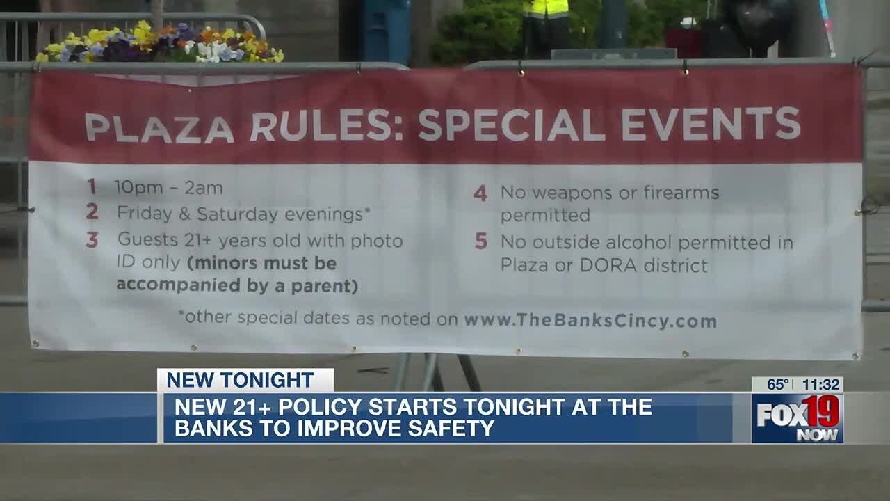 New 21+ policy starts at the Banks to improve safety - YouTube