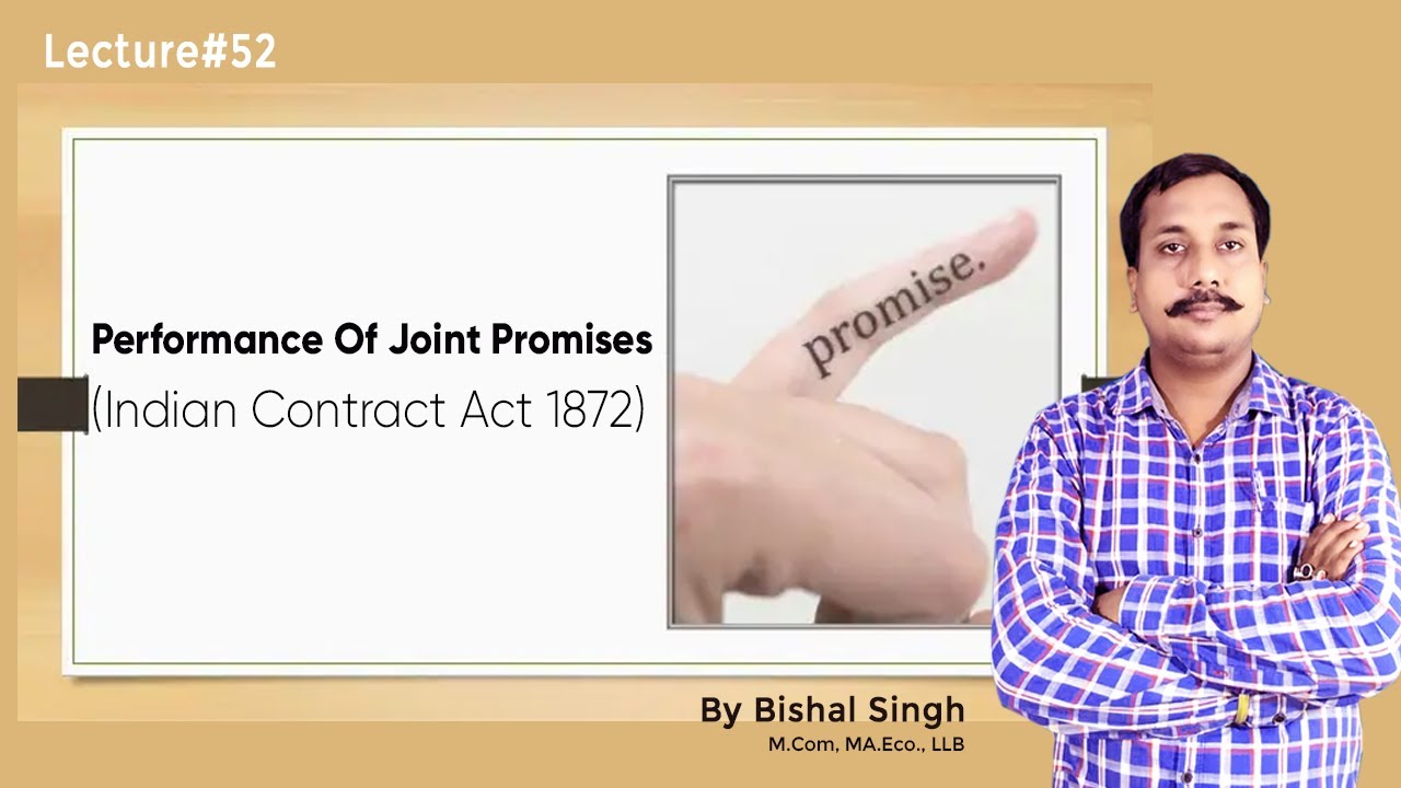 Performance Of Joint Promises - Section 43 I Indian Contract Act 1872 I ...