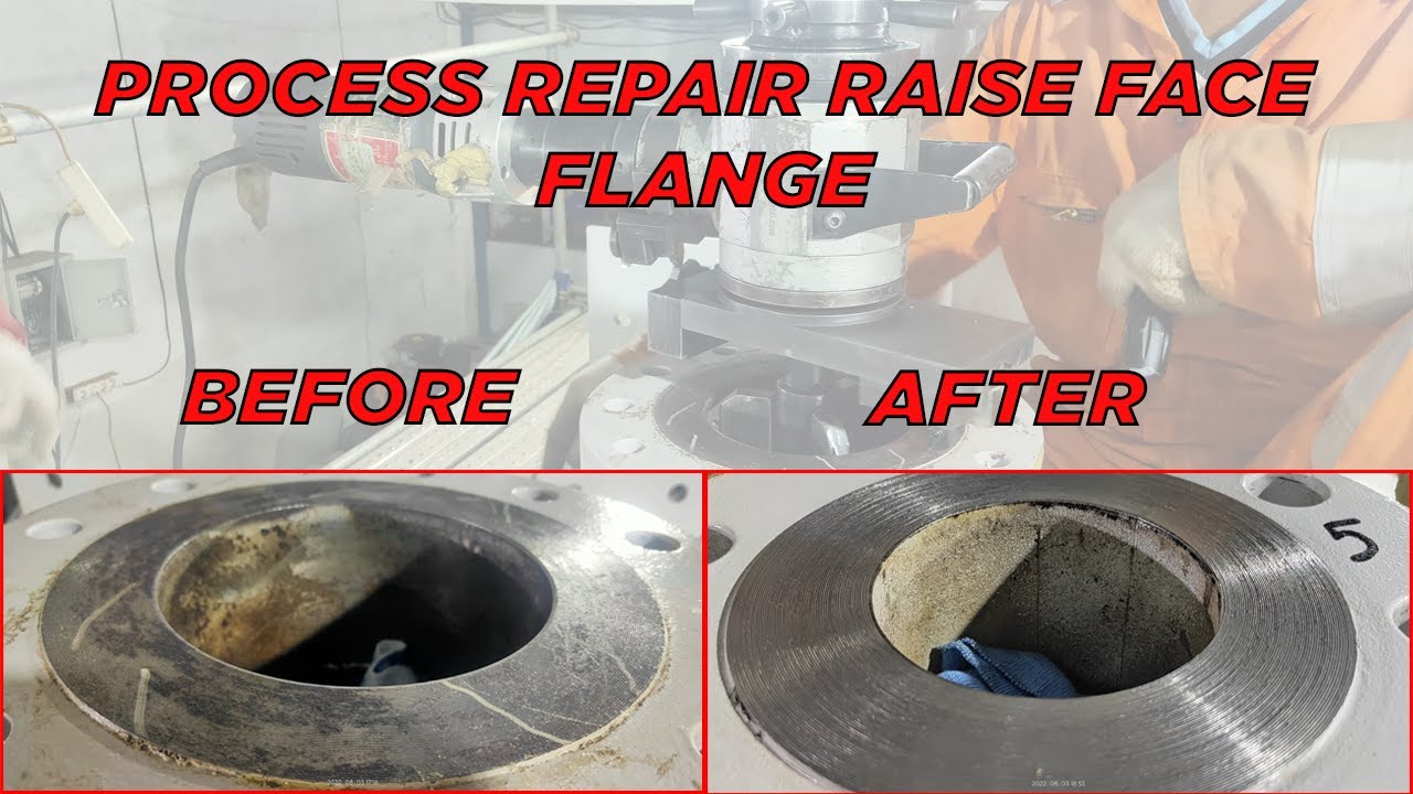 Repair Raise Face Flange | Repair rejected flange - YouTube