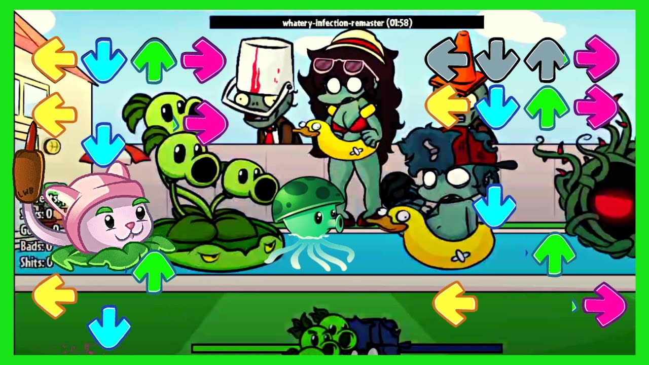 🥇Friday Night Funkin' VS Threepeater🌿🏅[FNF Mod/Crazy] 🏅[Plants Vs ...