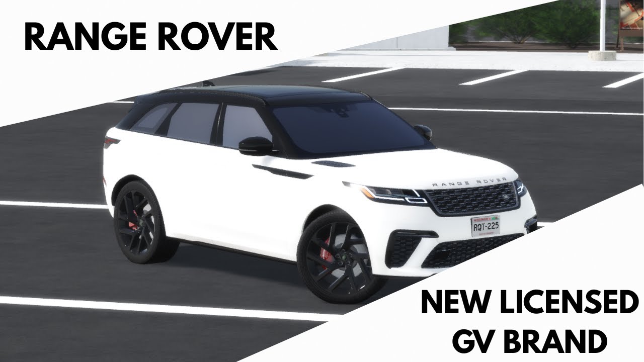 New GV Update | Range Rover Licensed in Roblox GV - YouTube