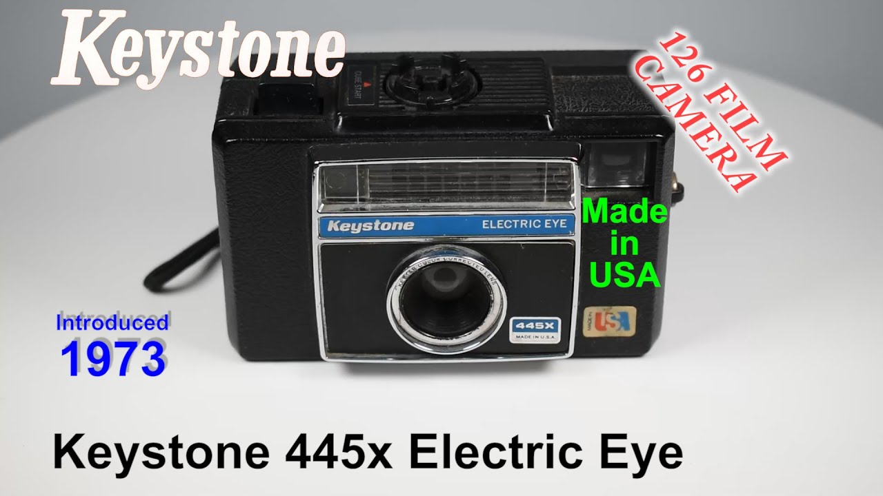 1973 Keystone 445x Electric Eye - 126 Film Camera - YouTube