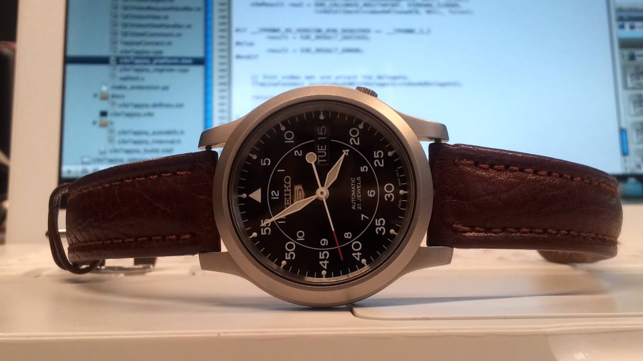 Seiko 5 Aviator - SNK809K2 - YouTube