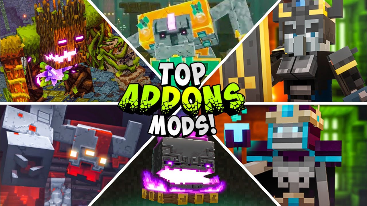 🙀+300 MOBS el mejor ADDON/MOD de MINECRAFT DUNGEONS para MINECRAFT PE 1 ...