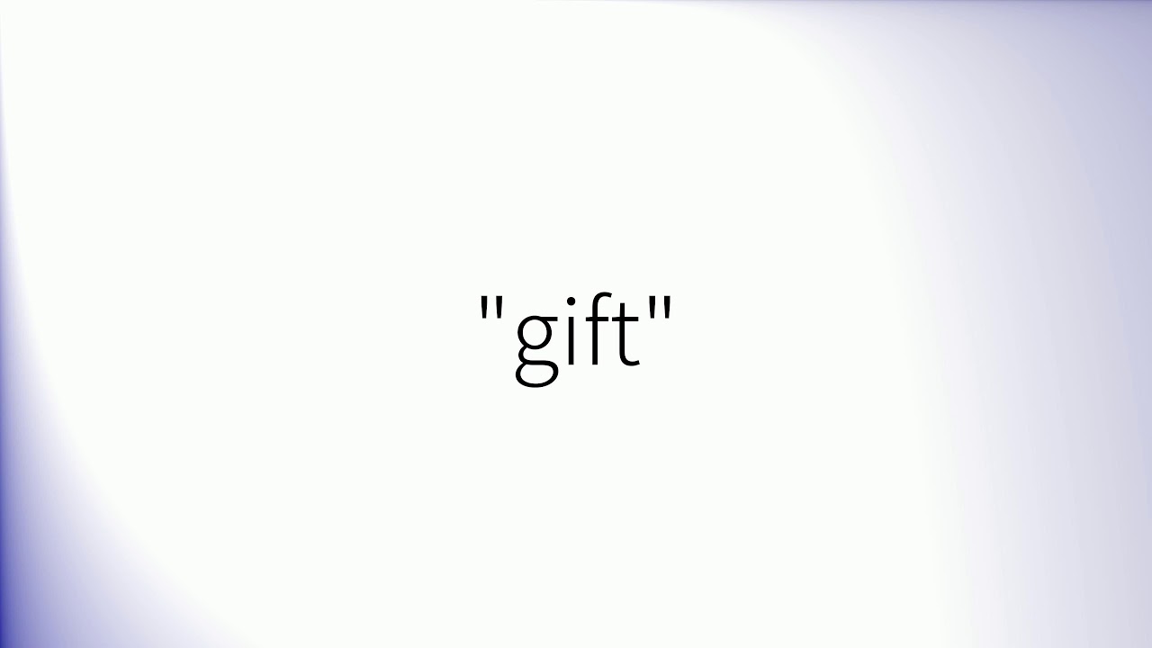 How to pronounce 'Gift' (British English) - YouTube