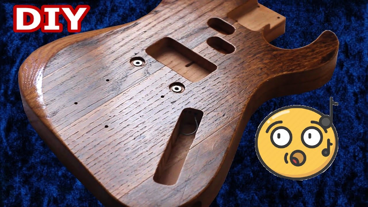 DIY Hand Rubbed Rustic Finish on Oak Guitar (Easy Results!) - YouTube