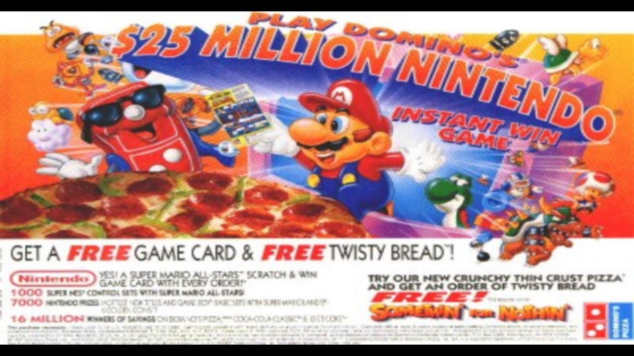 Dominos Pizza Super Mario All Stars Commercial - YouTube