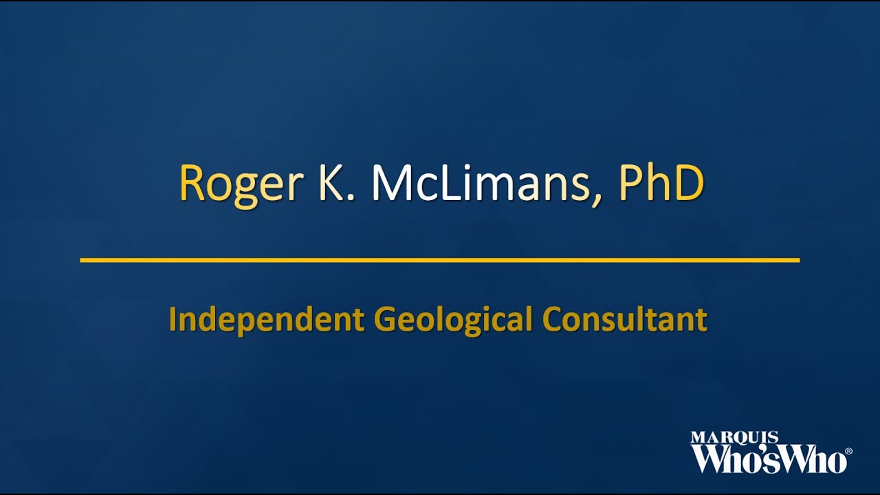 Roger McLimans Celebrates a Career in Geological Research - YouTube