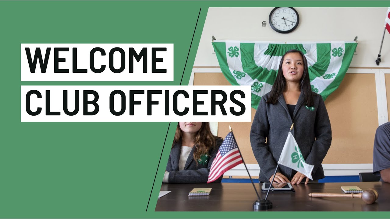 Welcome, 4-H Club Officers! - YouTube