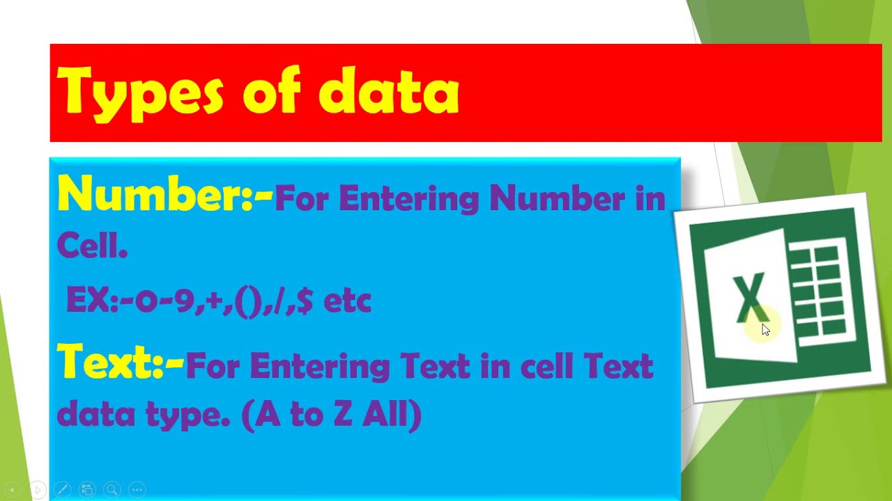 CL V COM CH 5/Introduction to MS Excel/Part 2 - YouTube