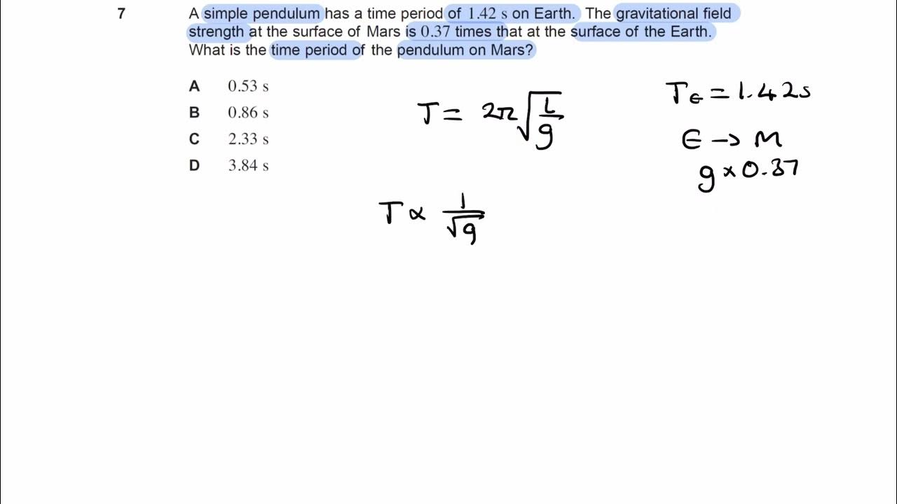 Oscillation Exam Questions - A Level Physics AQA, Edexcel (level 1) - YouTube