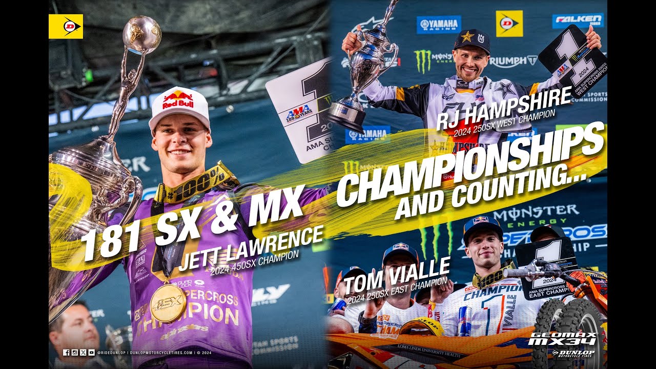 Dunlop Riders Swept all 3 Supercross Championships and Race Podiums ...