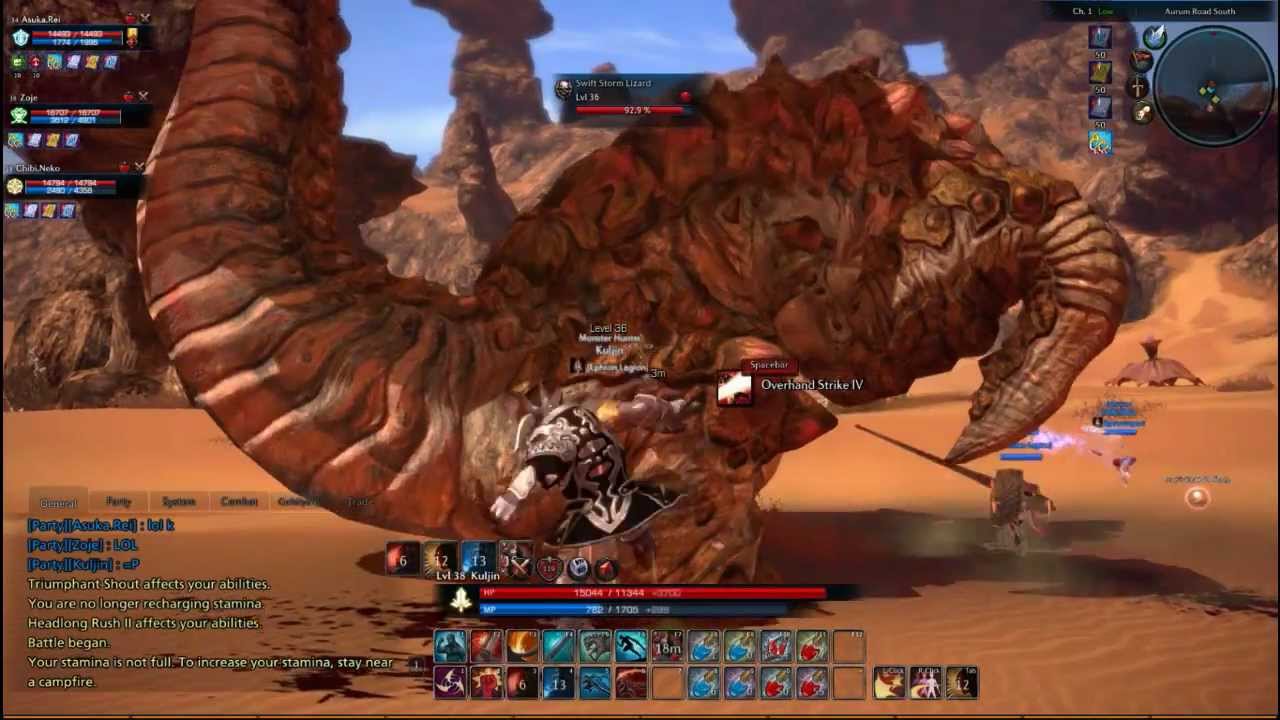 Tera - lvl 36 BAM Swift Storm Lizards - YouTube
