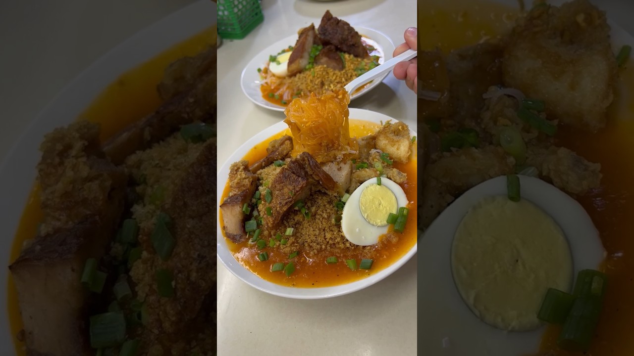 Palabok na may Lechon Kawali at calamares - YouTube