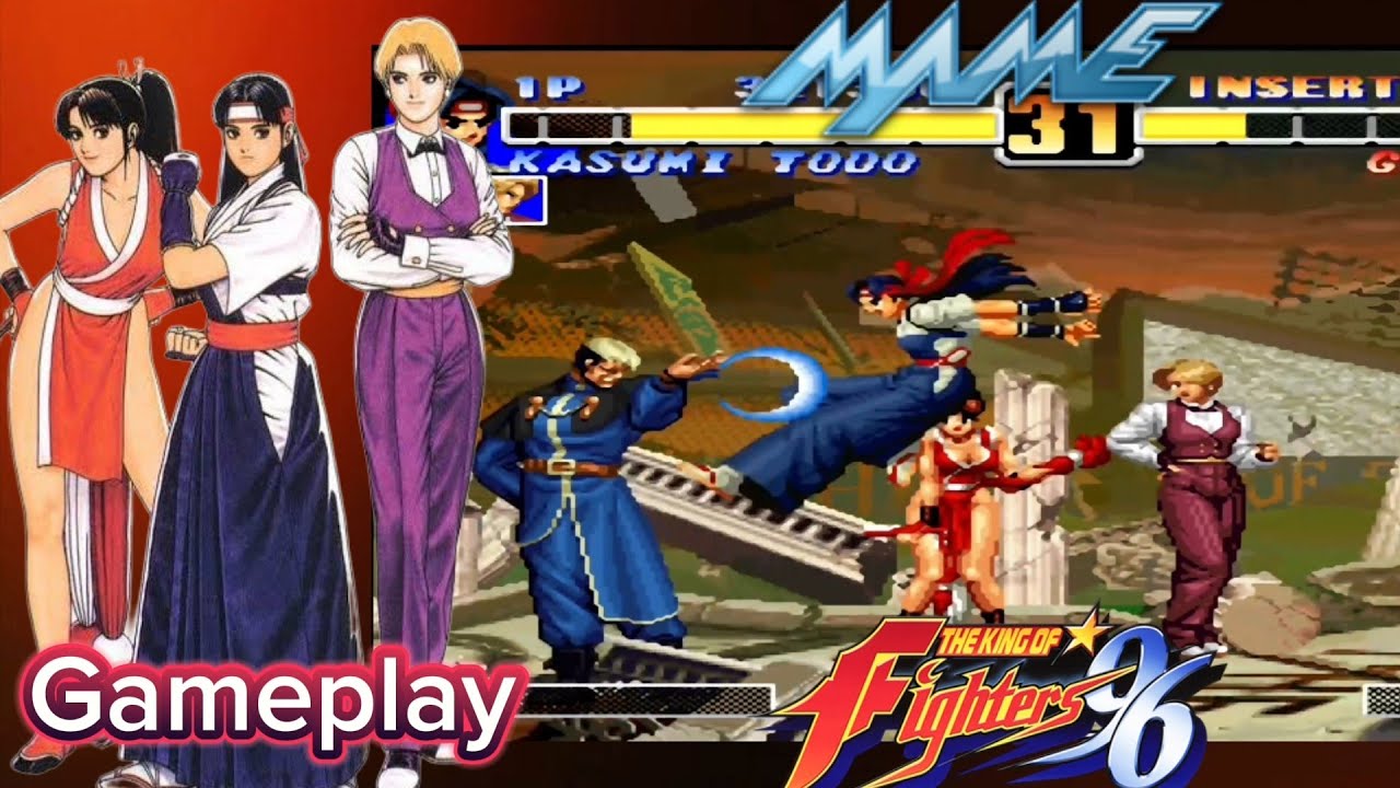 Gameplay: Women Fighters Team en The King of Fighters '96 - YouTube