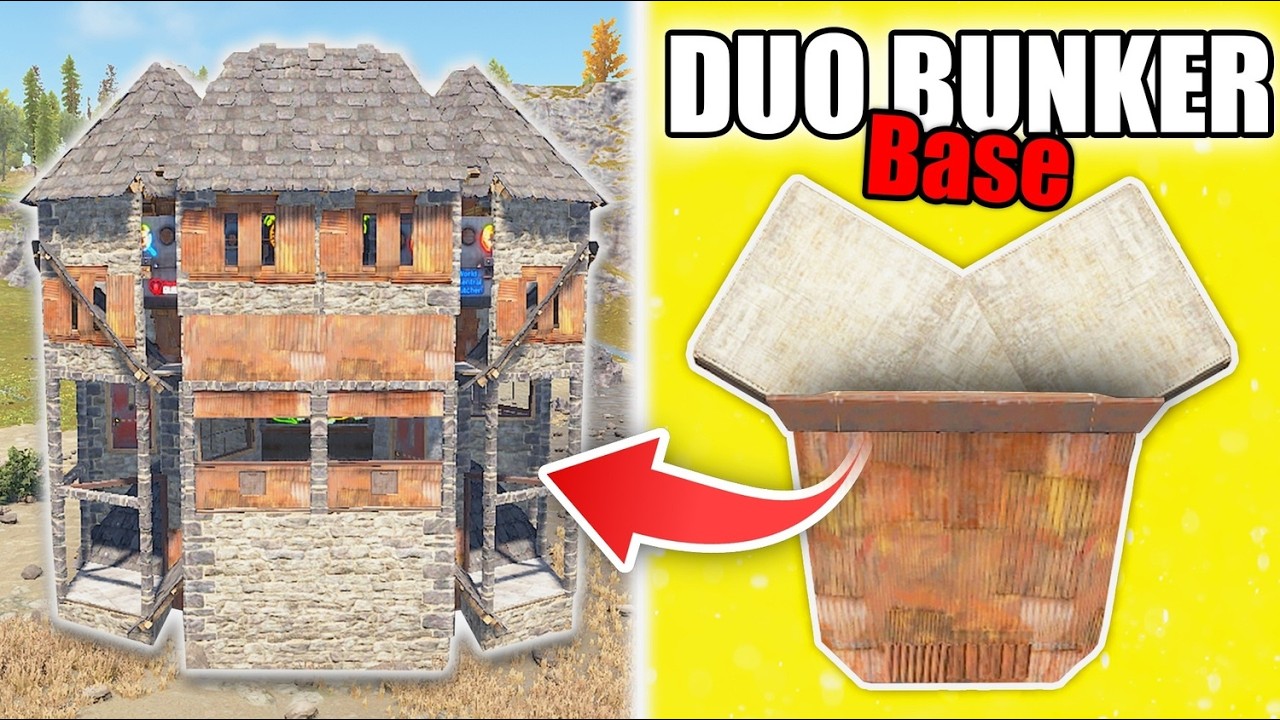 BEST Compact Duo Bunker Base in Rust 2025 - Unraidable Guide - YouTube