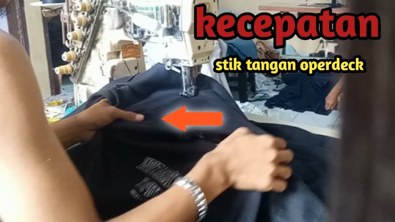 jahit overdeck, simple cepat dan rapi - YouTube