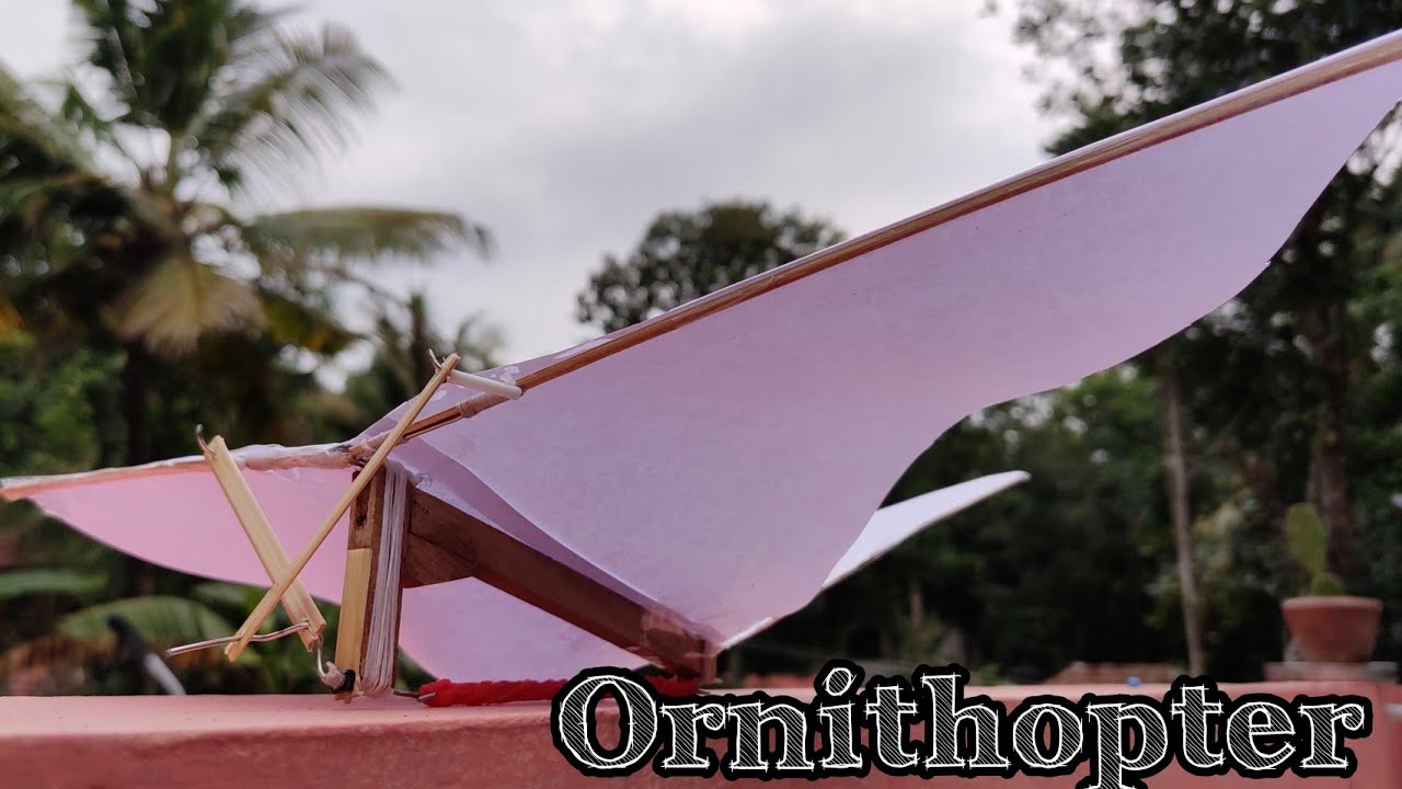 How to Make a Rubber Band Ornithopter//Holycraft - YouTube