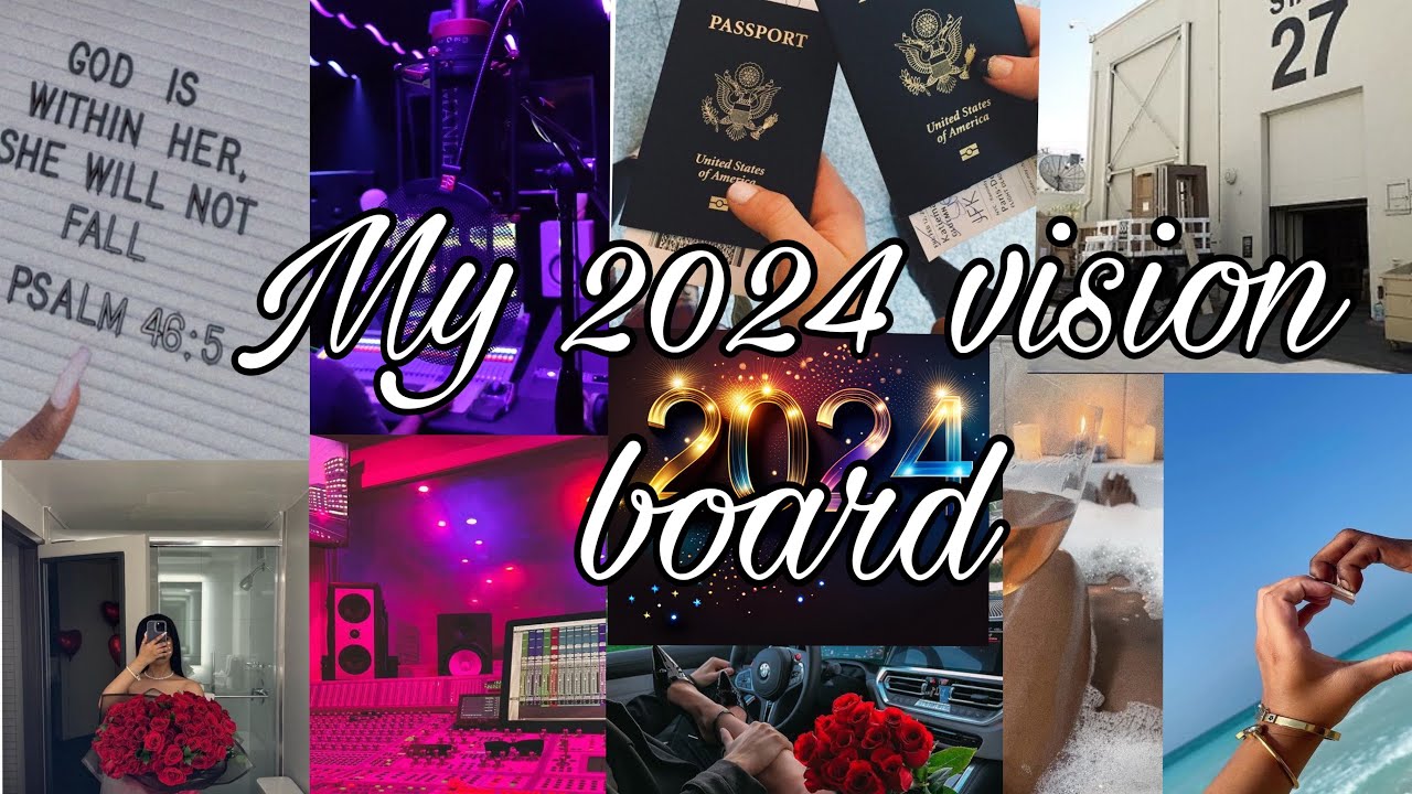 Creating my 2024 Vision Board 🎉 Happy New Year 🎆 - YouTube