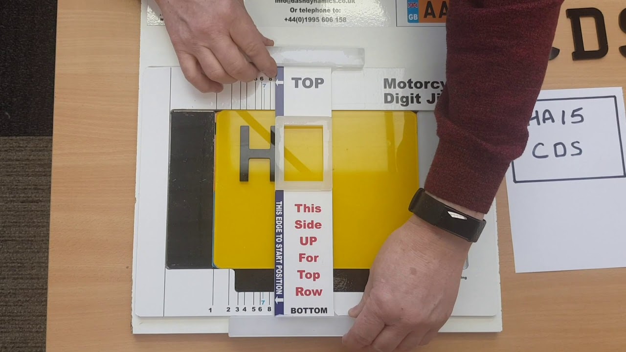 Dash Dynamics Motorcycle Number Plate Jig - YouTube