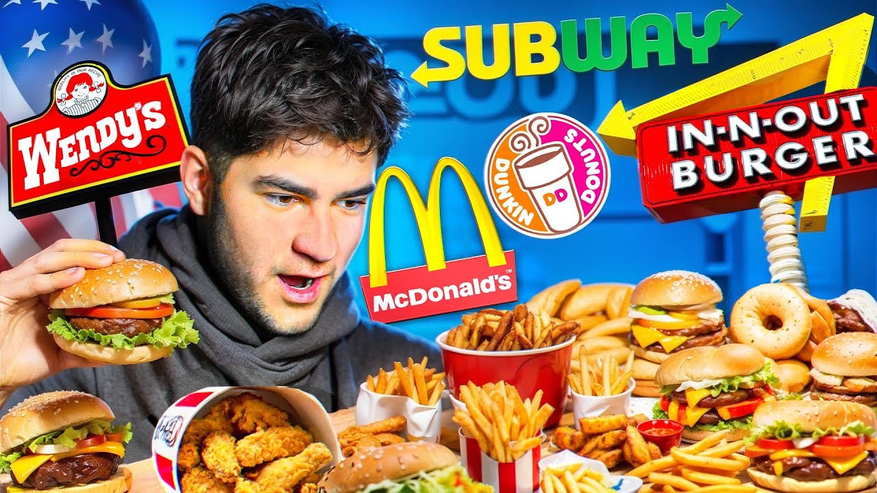 Zkusil Jsem Ty Nejlepší Americké Fast Foody!? - YouTube