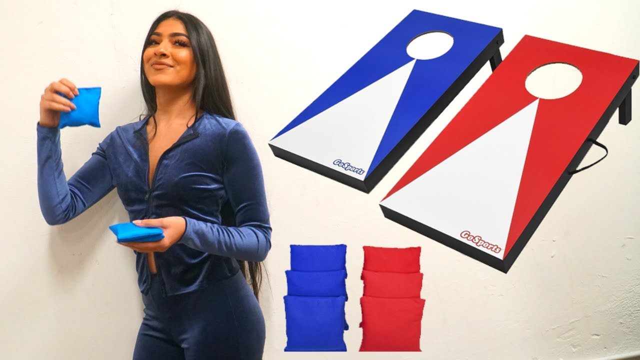 Cornhole challenge for AnyThing In The Store! - YouTube