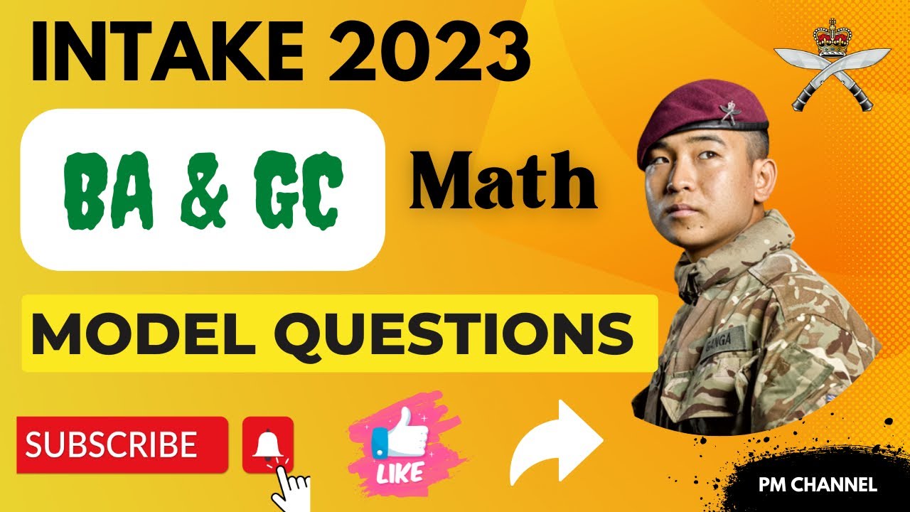 GC & BA Math Model Questions Intake 2023 | GCSPF | Singapore Police ...