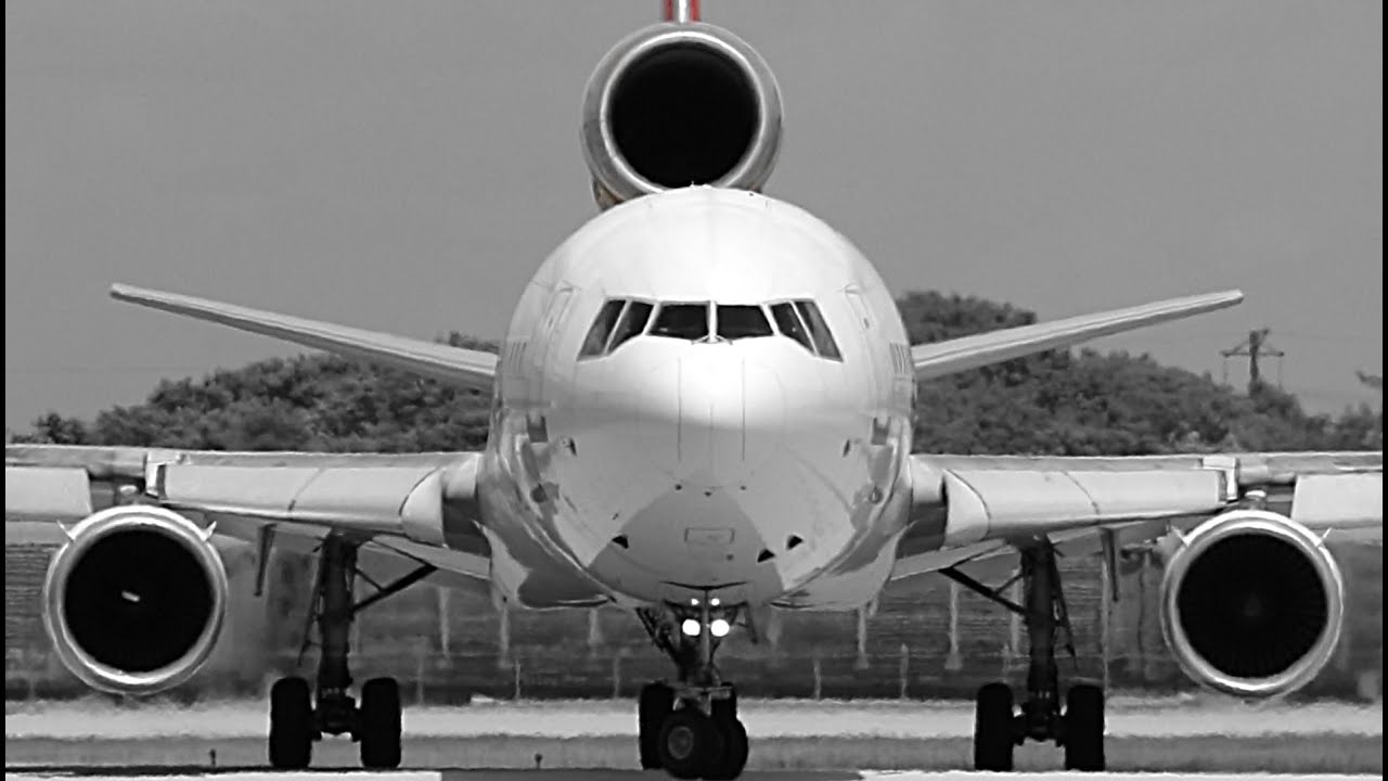 Martinair MD-11 Tribute ~ Incredible Landing / Takeoff Action at Miami ...