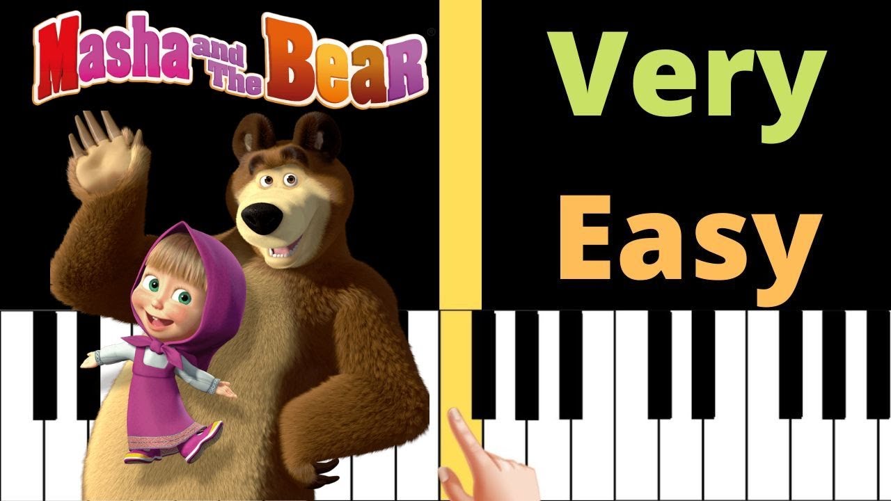 Masha and the Bear - VERY EASY Piano Tutorial - YouTube