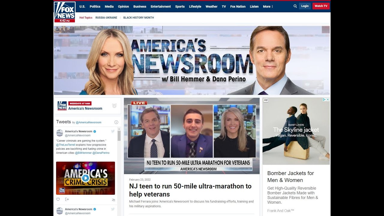 Mike on Fox News: 50-Mile Ultra Marathon - YouTube