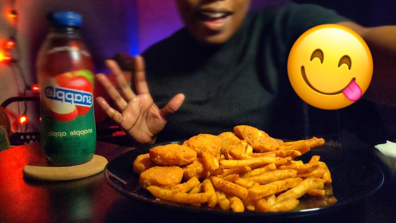 ASMR Munchies Mukbang | Fries, Nuggets, Mozzarella Sticks (crunchy ...