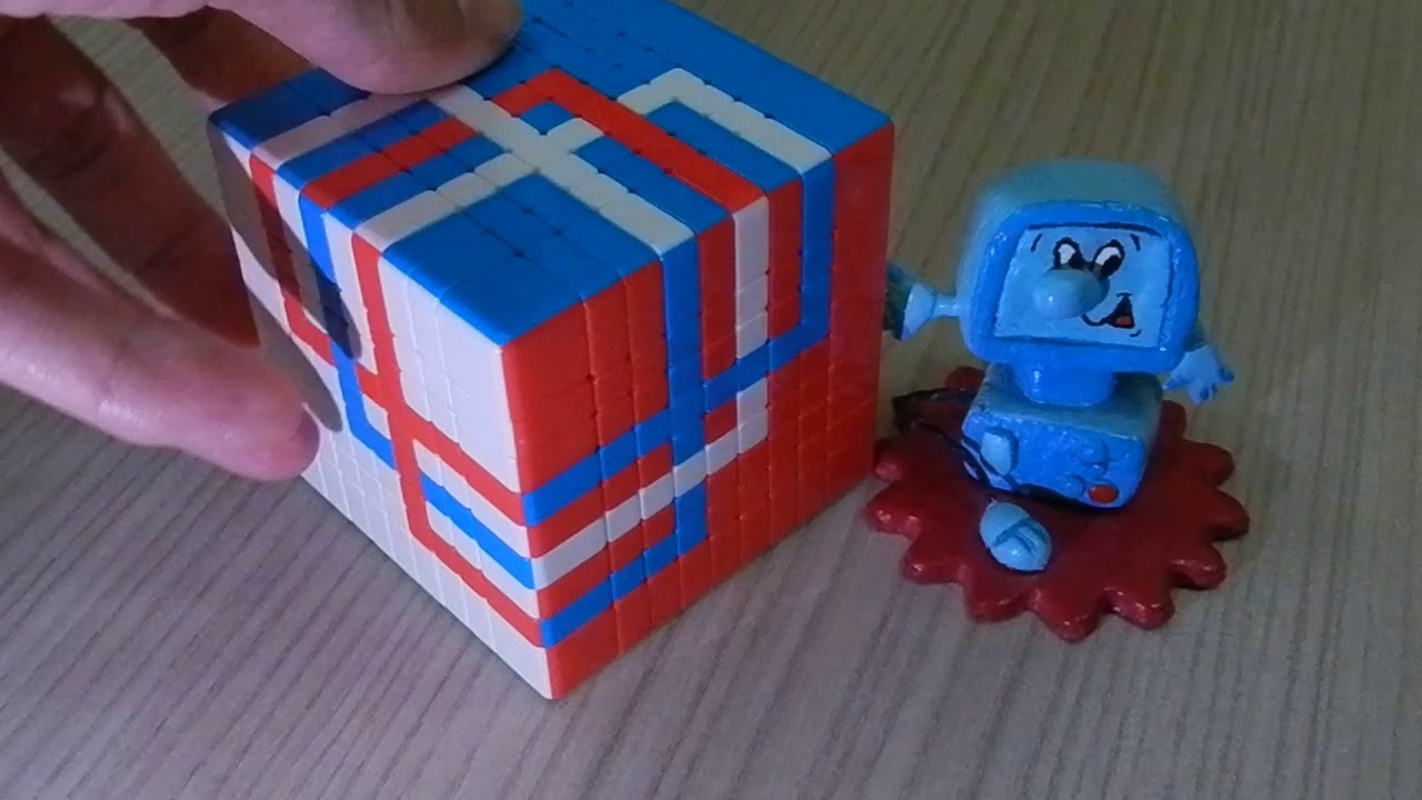Rubik's cube 9x9x9 pattern - YouTube