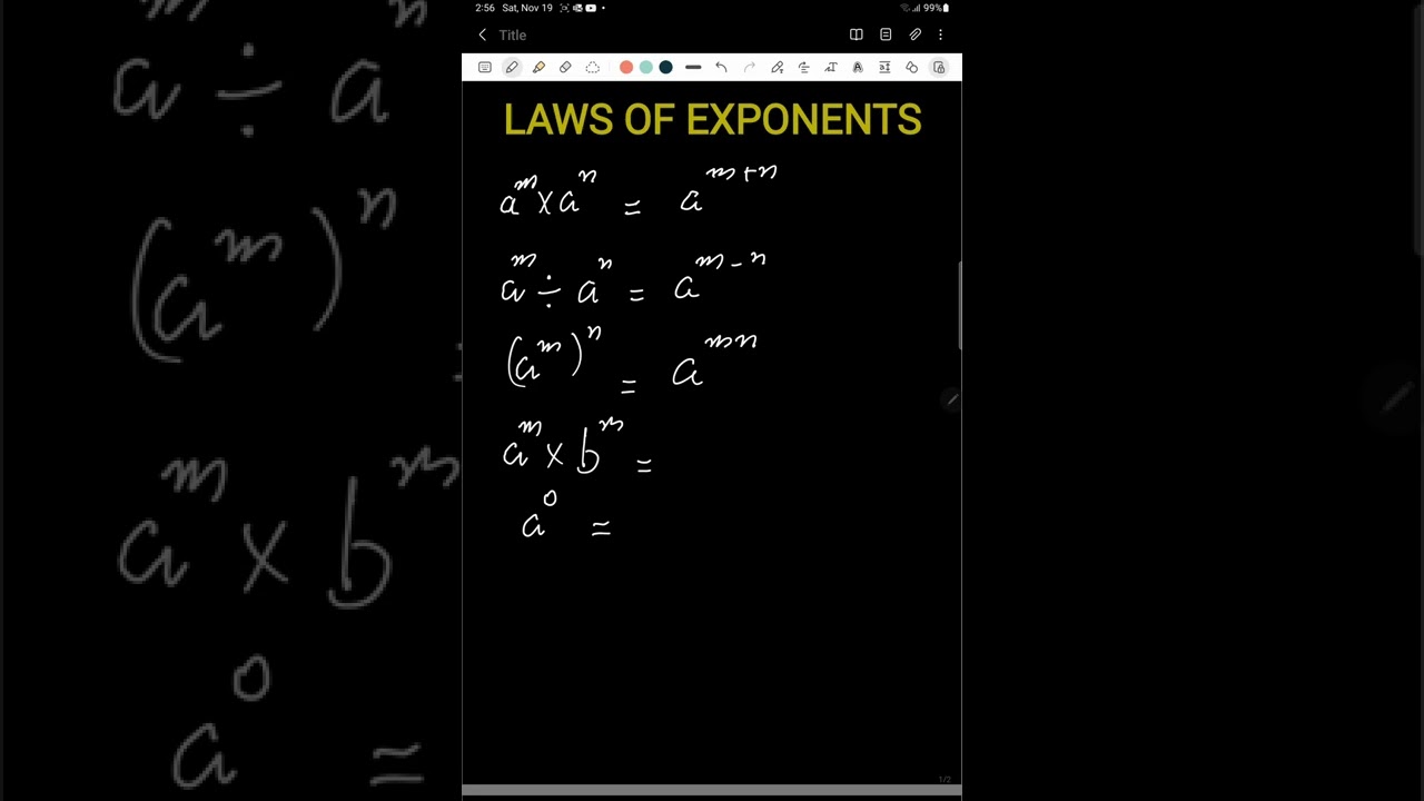 Laws Of Exponents YouTube Laws Of Exponents YouTube