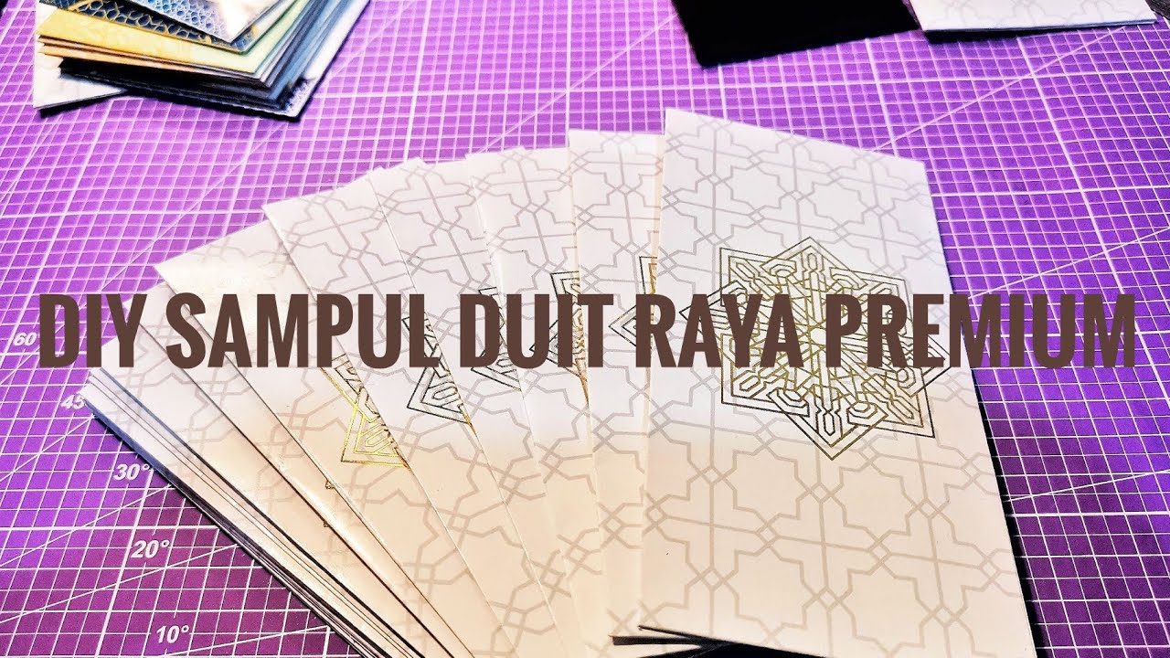 How to Make Money Envelope With Foil (Sampul Raya) - YouTube