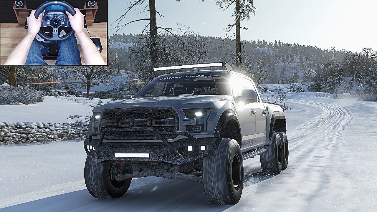 ASMR Gaming - Hennessey VelociRaptor 6X6 - Forza Horizon 4 [Steering ...