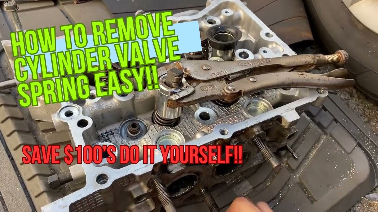 Easy way to remove and install cylinder valve spring- DIY Cylinder ...