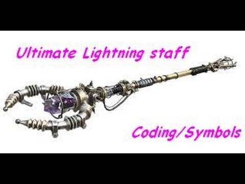 Ultimate Lightning Staff Coding/Symbols - YouTube