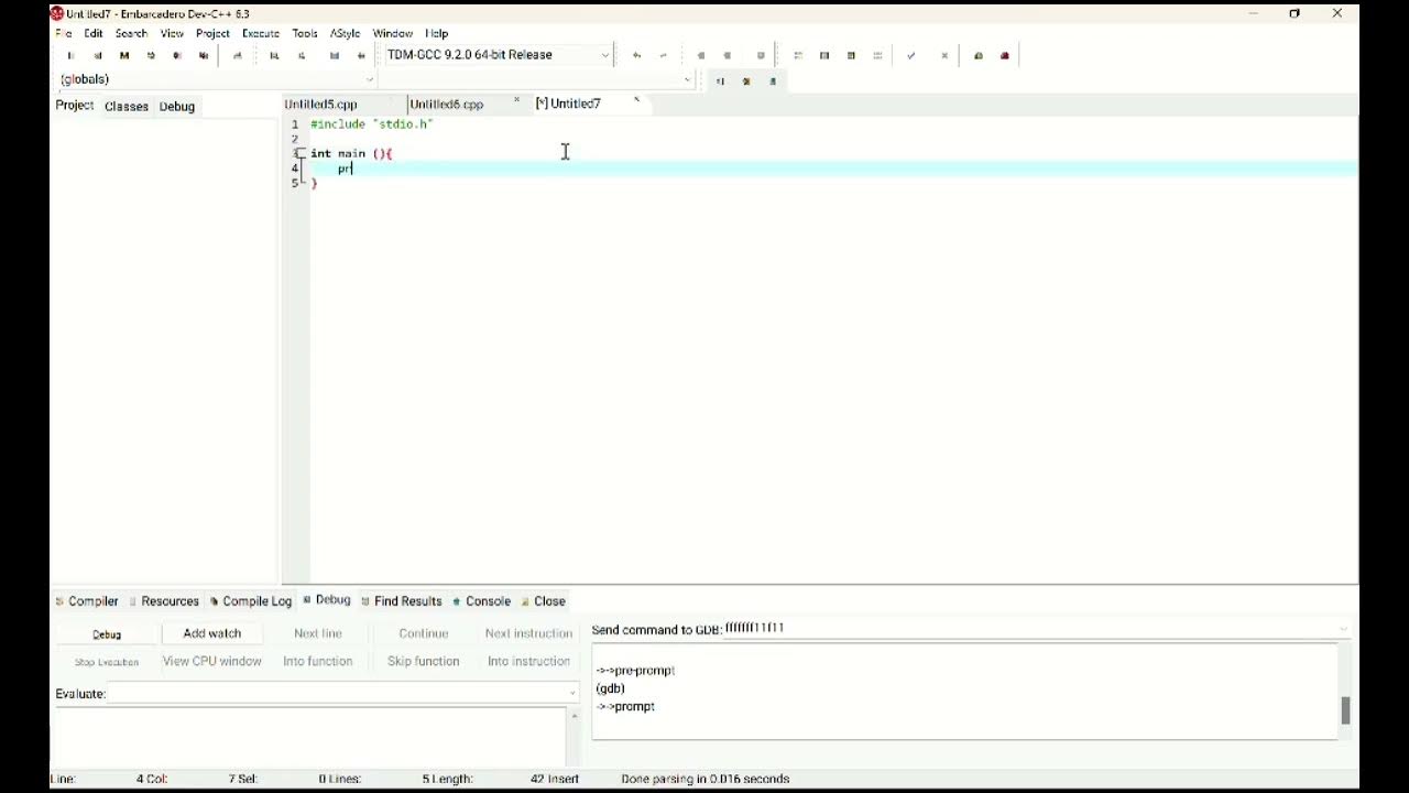 pemrograman bahasa C Dev - C++ - YouTube