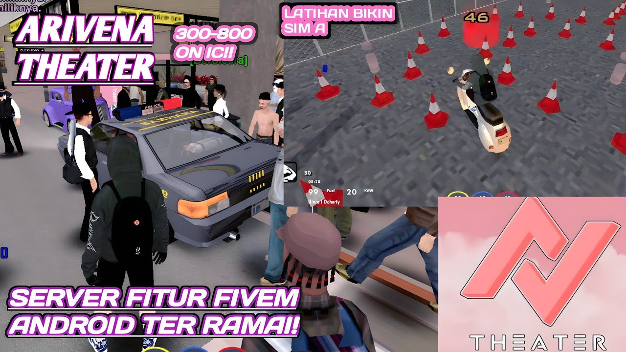 LATIHAN BUAT SIM ARIVENA THEATER AUTO EMOSI - GTA SA-MP - YouTube
